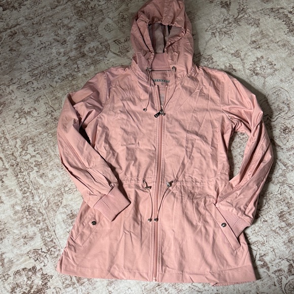 Bernardo | Jackets & Coats | Cute Light Pink Ruffle Rain Jacket | Poshmark